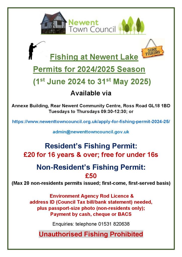 Apply for Fishing Permit 2025/26 – Newent Town Council